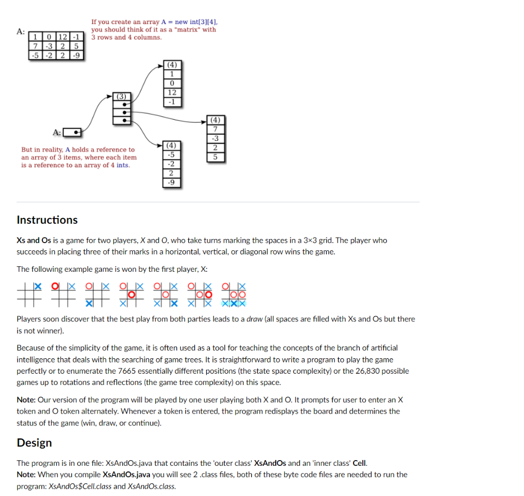 Solved FOR CREDIT Programming Assignment 8: Two-Dimensional | Chegg.com