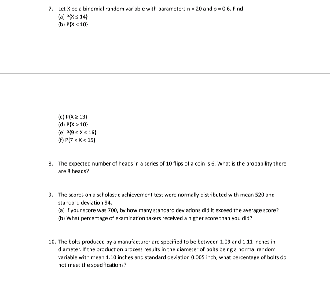 Solved 7. Let \\( \\mathrm{X} \\) be a binomial random | Chegg.com