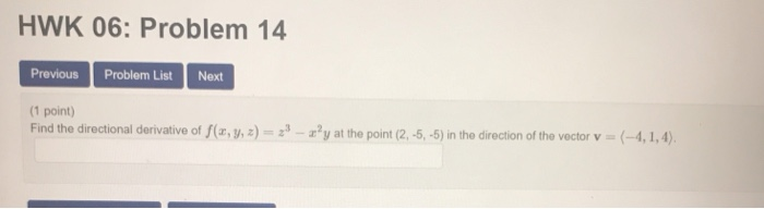 Solved HWK 06: Problem 13 Previous Problem List Next (1 | Chegg.com