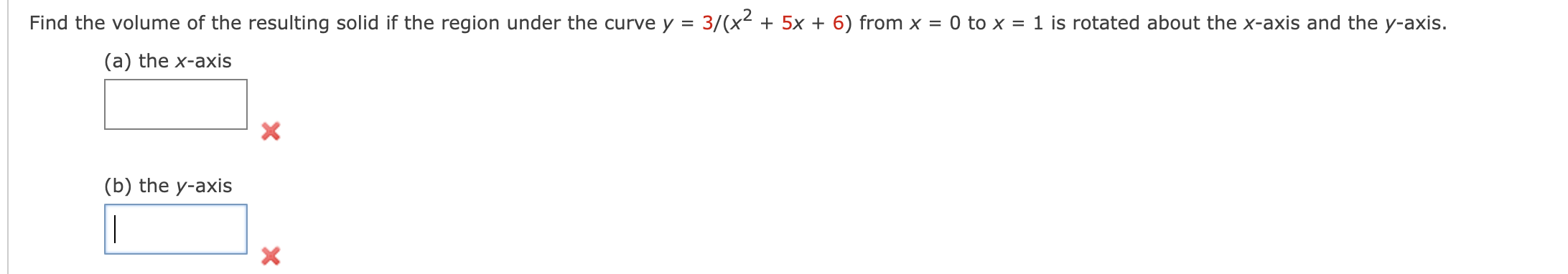 Solved Find the volume of the resulting solid if the region | Chegg.com