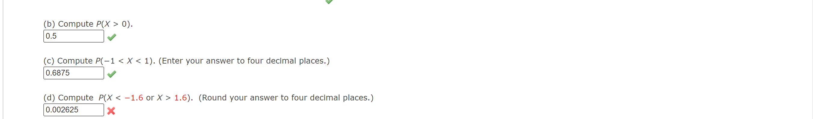 Solved Cannot Figure Out (d), Please Help - Is not 0.9440, | Chegg.com