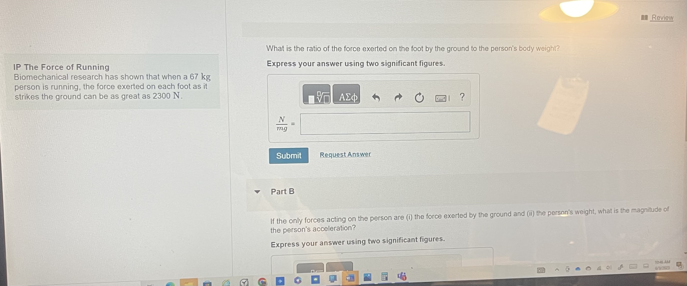 Solved If the only forces acting on the person are (i) the | Chegg.com
