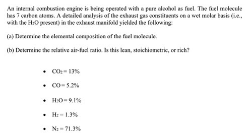 Solved An internal combustion engine is being operated with | Chegg.com