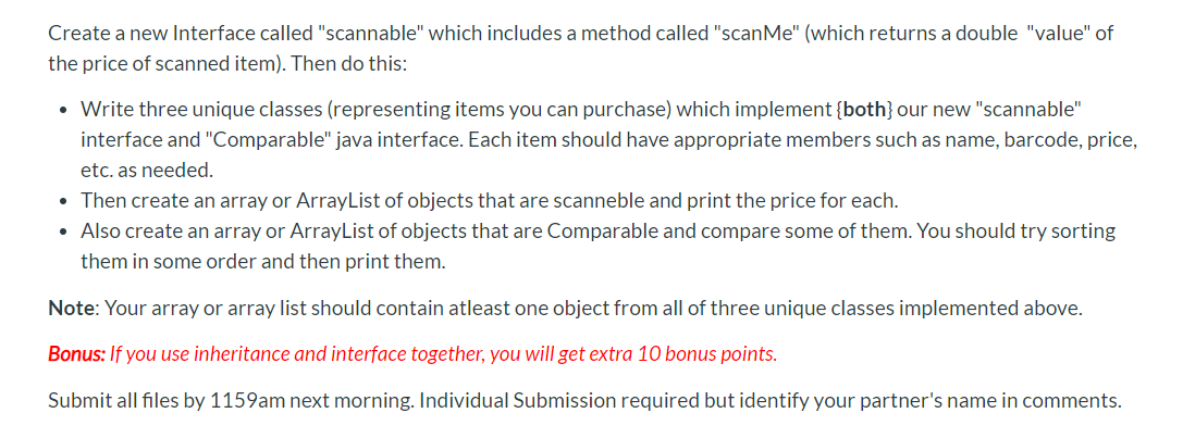 Solved LANG: JAVA THANKS! There are not 3 other classes, | Chegg.com