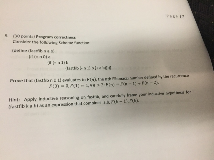 Solved Program correctness Consider the following Scheme | Chegg.com