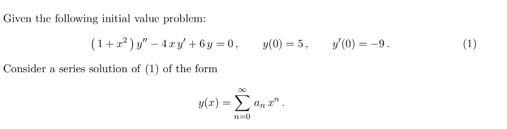 Solved A Determine A Recurrence Relation For The