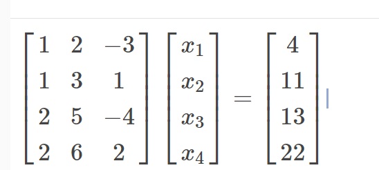 Solved \\( \\left[\\begin{array}{ccc}1 & 2 & -3 \\\\ 1 & 3 & | Chegg.com