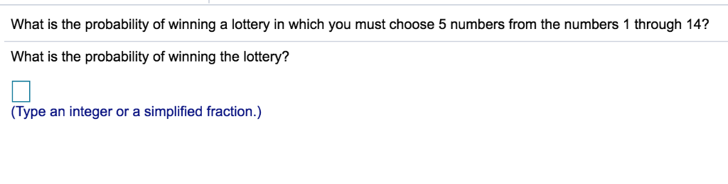 Solved What is the probability of winning a lottery in which | Chegg.com