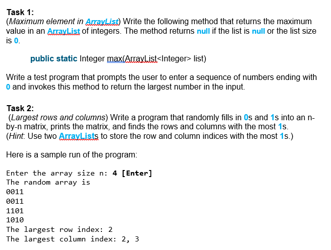 Solved Task 1 Maximum Element In Analist Write The 