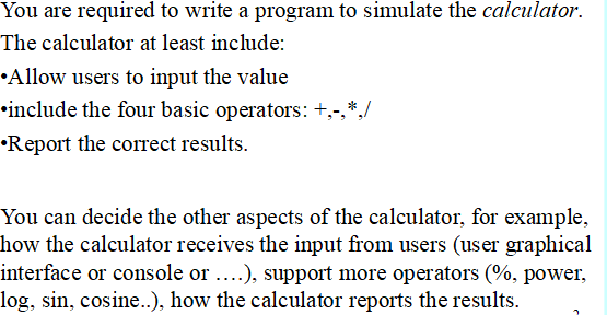 Solved You are required to write a program to simulate the | Chegg.com