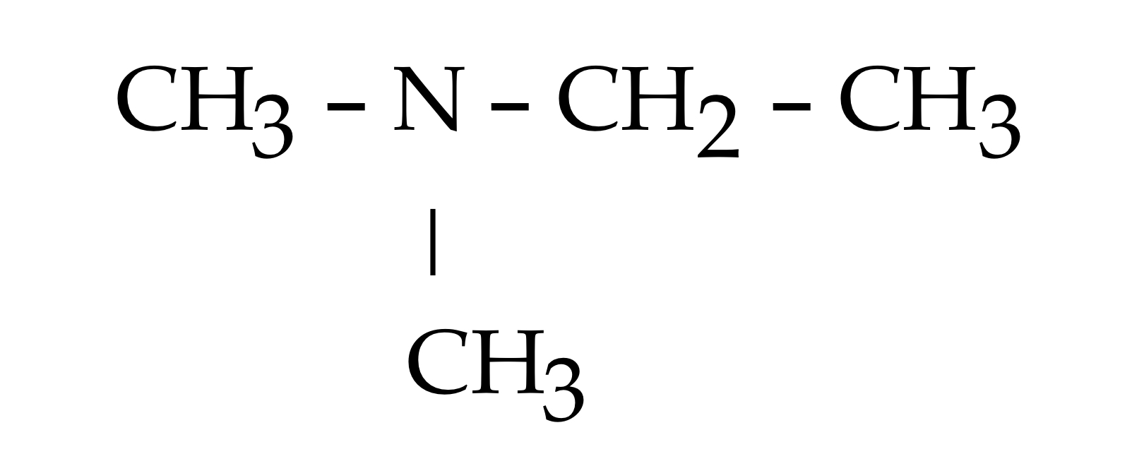 Solved CH3 - N - CH2 - CH3 CH3 | Chegg.com