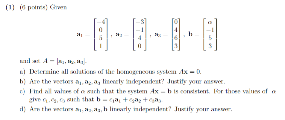 Solved (1) (6 ﻿points) | Chegg.com