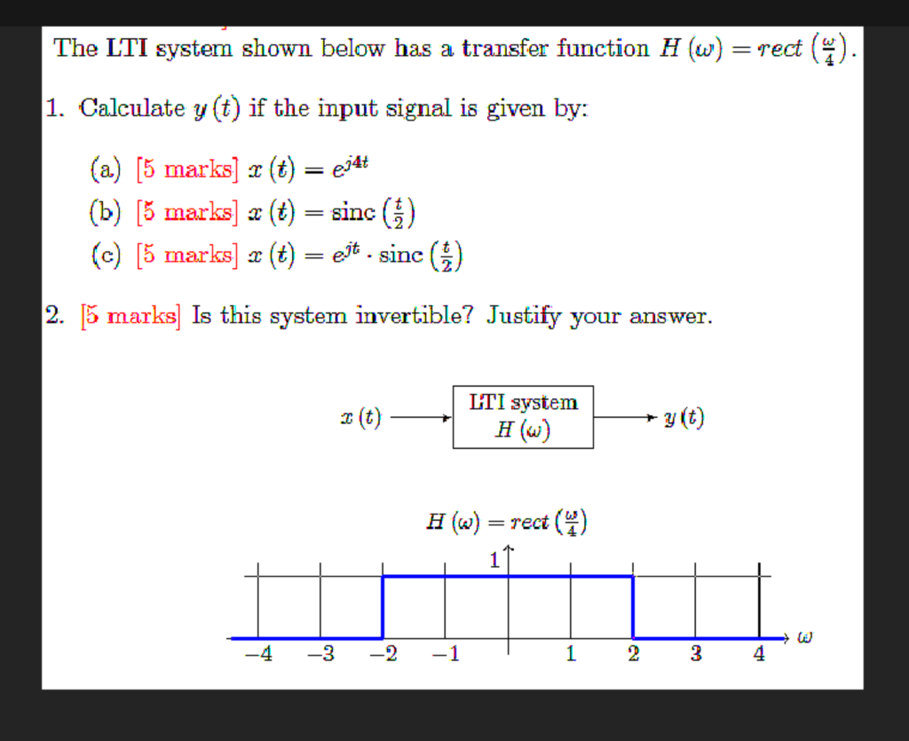 Solved The LTI system shown below has a transfer function H | Chegg.com