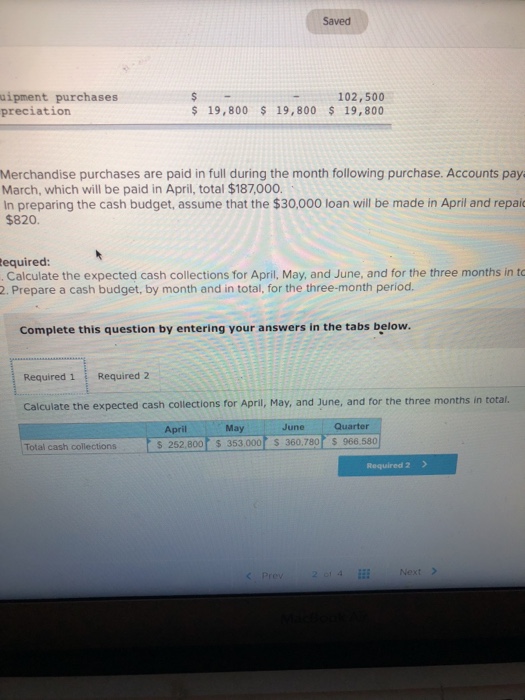 Solved 8 0 Saved Help Save& Exit Subm 2 Check my work The | Chegg.com