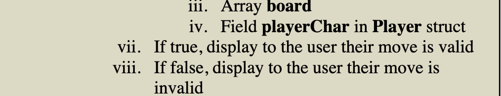 Solved pdate function makeMove to do the following a. Return | Chegg.com