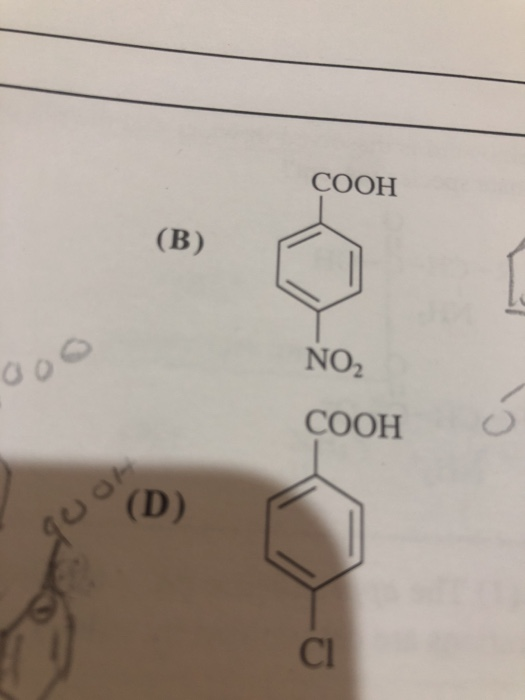 Solved COOH NO2 COOH O Cl | Chegg.com