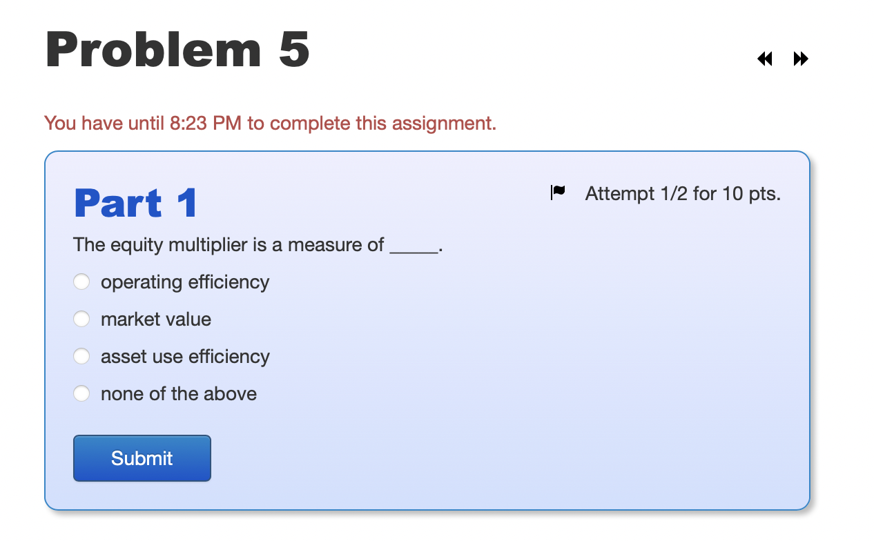 Solved You have until 8:23 PM to complete this assignment. | Chegg.com
