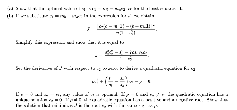 Solved Orthogonal distance regression. We use the same | Chegg.com