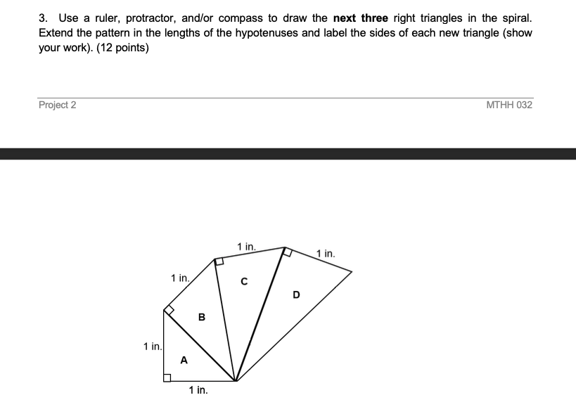 Solved 3. Use a ruler, protractor, and/or compass to draw | Chegg.com