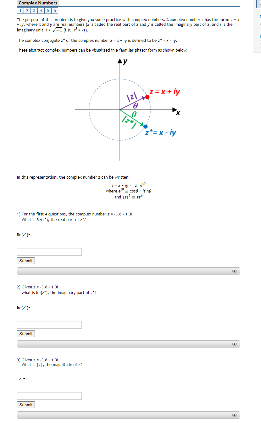 Solved Complex Numbers 1 2 The Purpose Of This Problem Is To Chegg