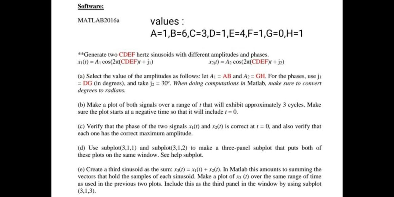 Solve the following problems using MATLAB and solve | Chegg.com