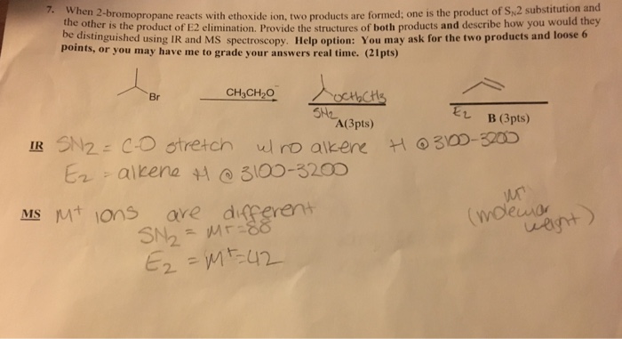 Solved ide ion, two products are formed; one is the product | Chegg.com