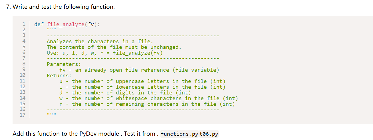 Solved 7. Write and test the following function: def | Chegg.com