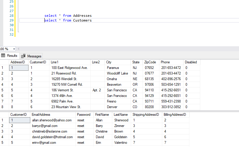 Solved a. b. Use a.sql file. Use MyGuitarShop Database. You | Chegg.com
