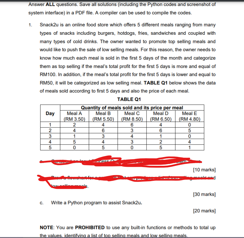 Solved Answer ALL questions. Save all solutions (including | Chegg.com