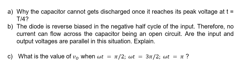 Solved Q3. With reference to following clamper circuit, | Chegg.com