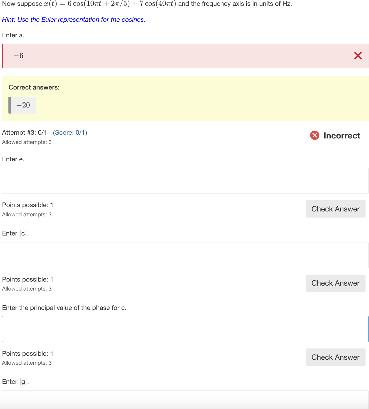 Solved The figure below shows the spectrum of a signal.Now | Chegg.com