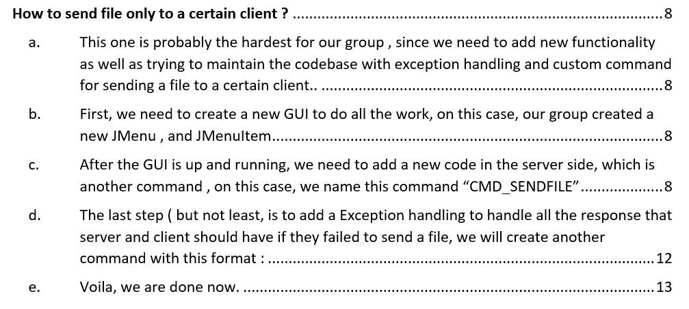Solved How To Send File Only To A Certain Client 8 A Chegg