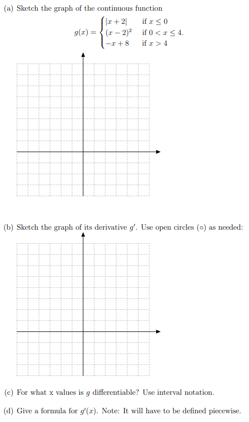 Solved (a) Sketch the graph of the continuous function (+2 | Chegg.com