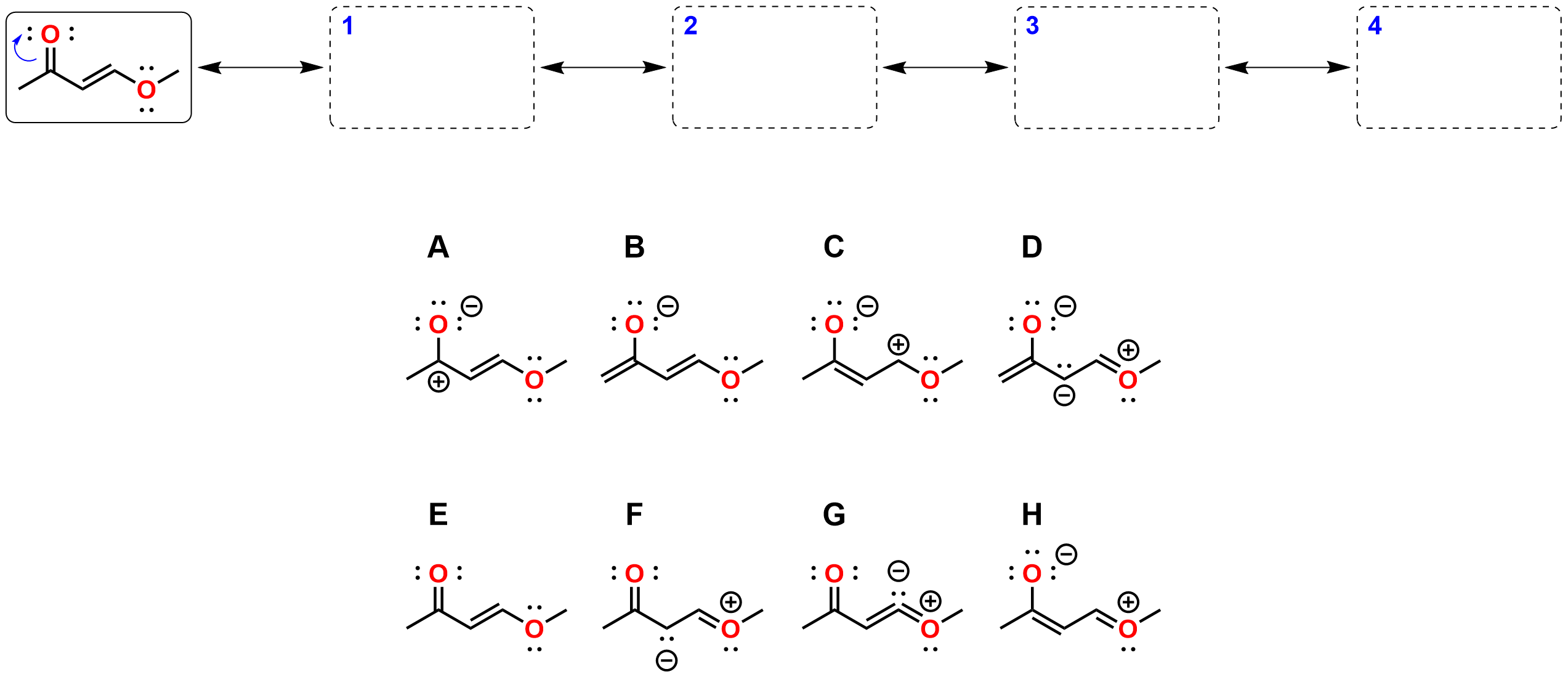 Solved Please identify ALL MINOR contributing resonance | Chegg.com