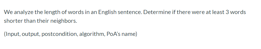 We analyze the length of words in an English | Chegg.com