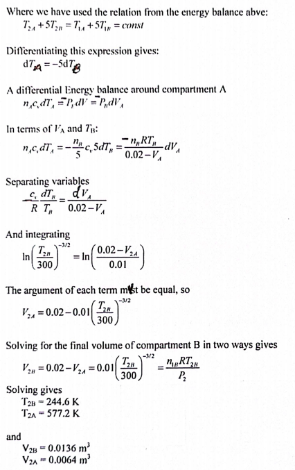 Solved Q#2: A well-insulated rigid container contains two 10 | Chegg.com