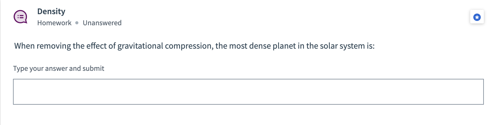 Solved = Density Homework. Unanswered When removing the | Chegg.com