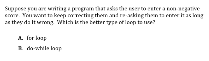 Solved Suppose you are writing a program that asks the user | Chegg.com