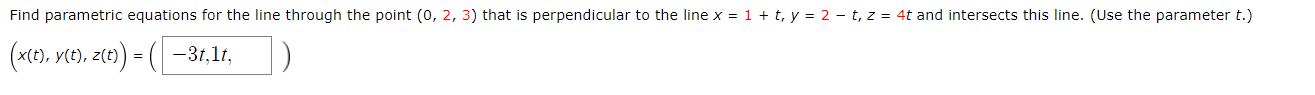 Solved (a) Find the point at which the given lines | Chegg.com