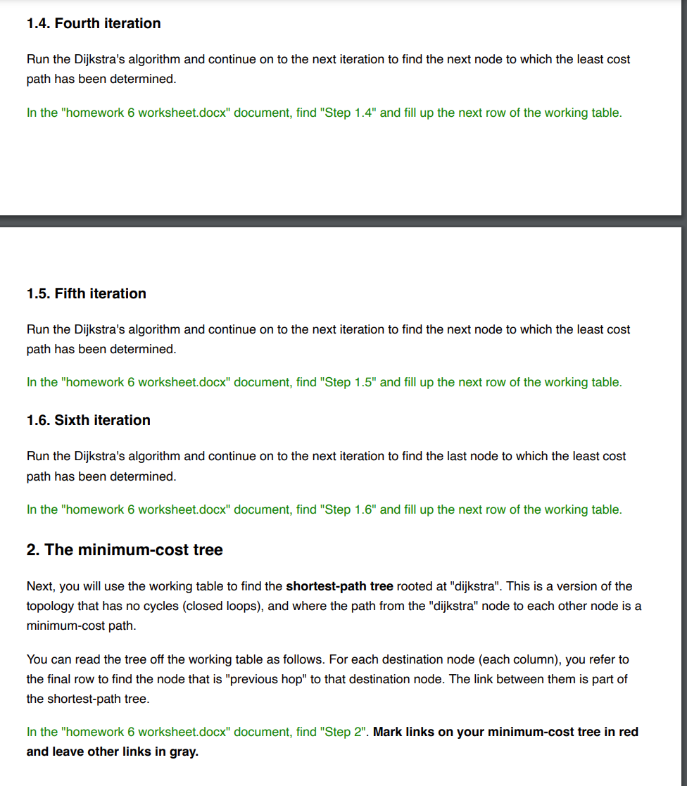 Solved In this homework, you'll use Link-State Routing | Chegg.com