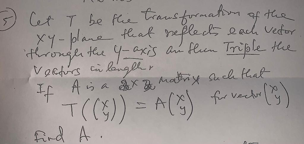 Solved of the Cet I be the transformation Xy - plance that | Chegg.com