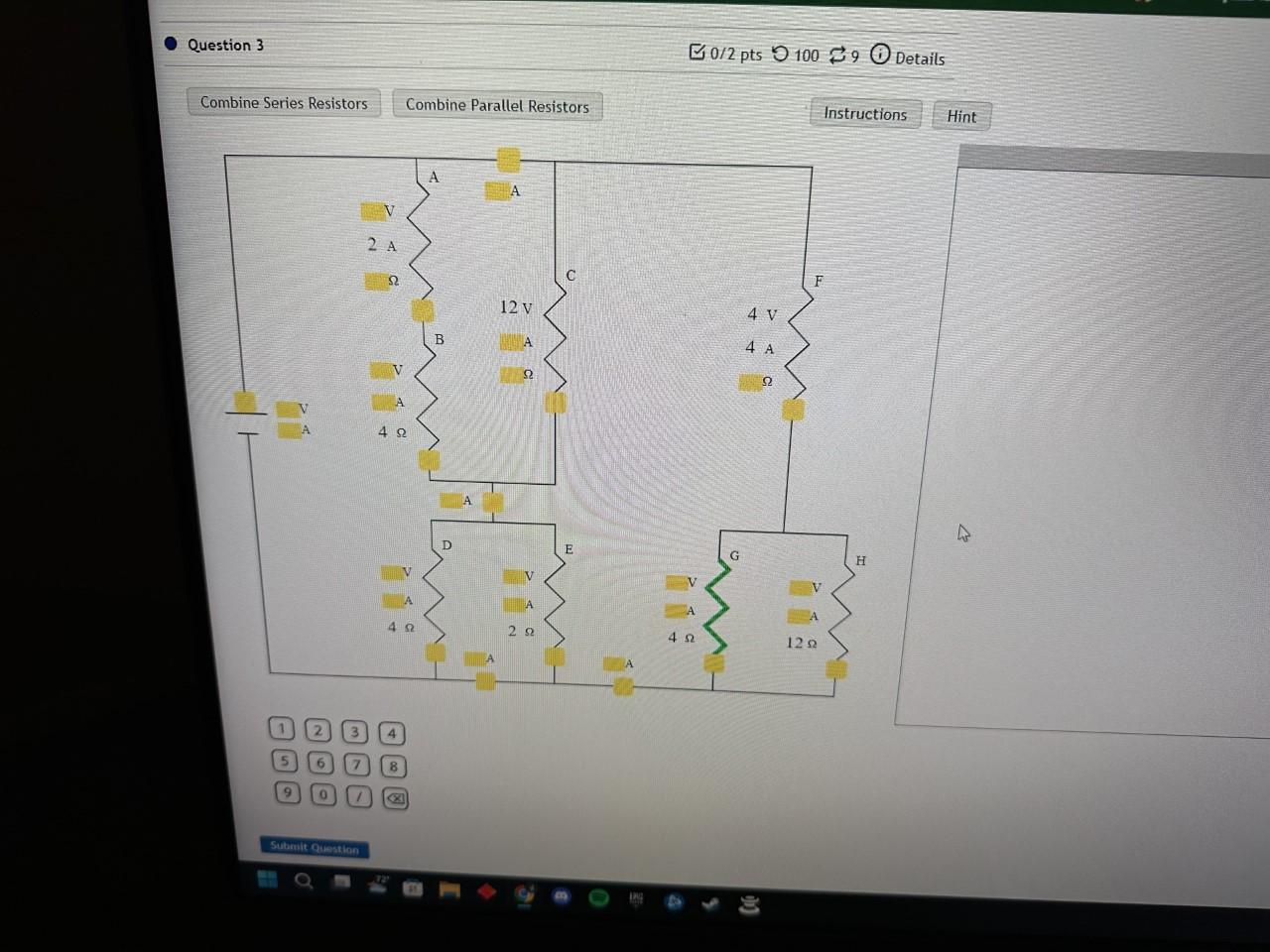 Solved he circuit at left is a puzzle. To completely solve | Chegg.com