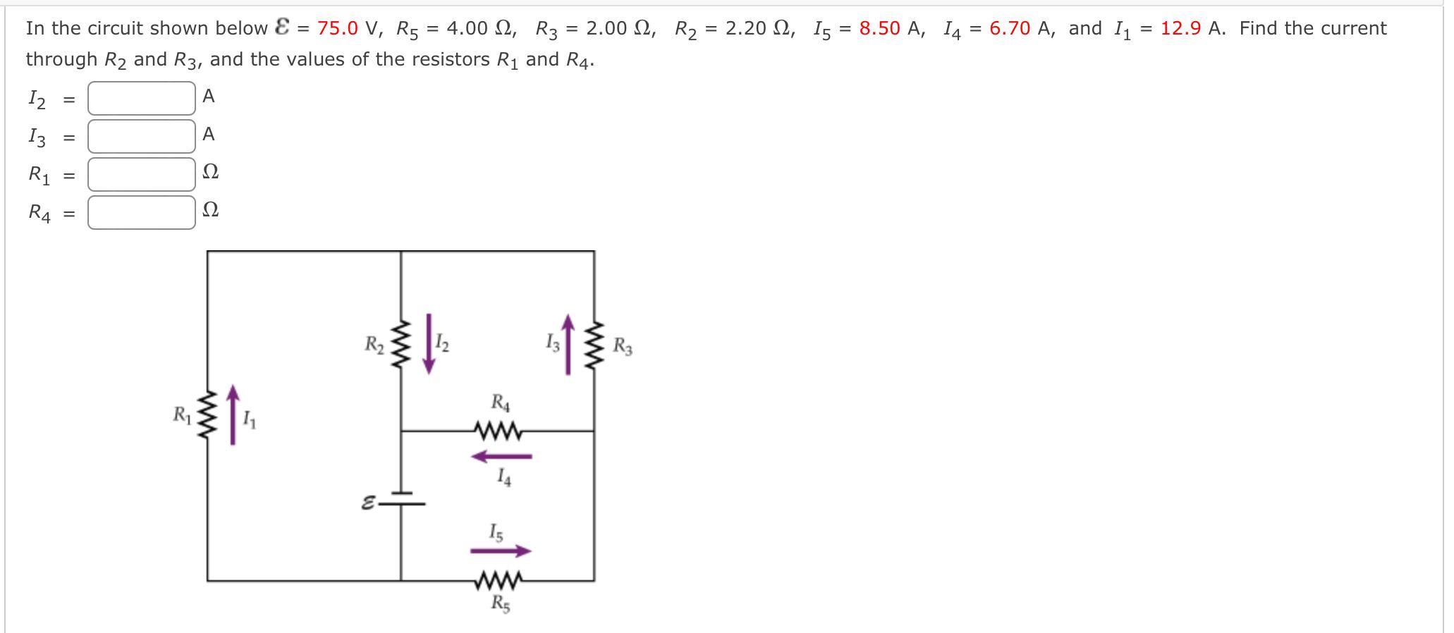 Solved In the circuit shown below ε=75.0 | Chegg.com