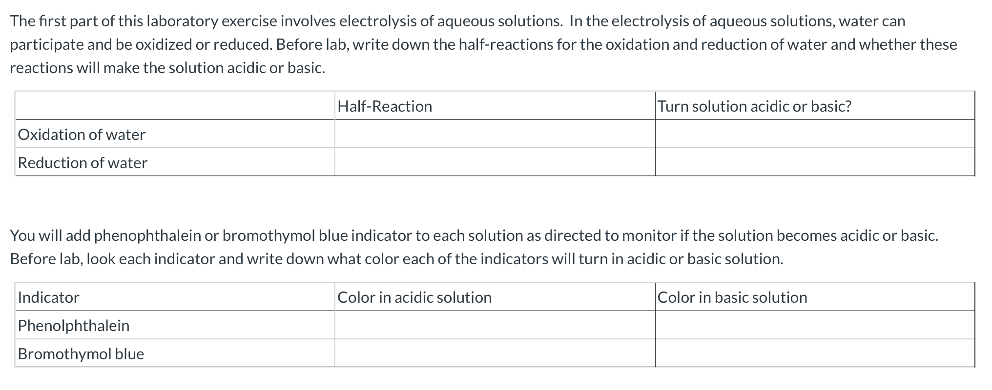 Solved The first part of this laboratory exercise involves | Chegg.com