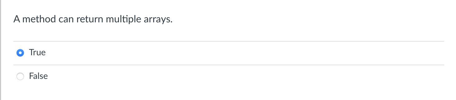 Solved Arrays behave differently in methods because a copy | Chegg.com