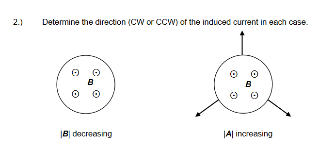 Solved 2.) Determine the direction (CW or CCW) of the | Chegg.com