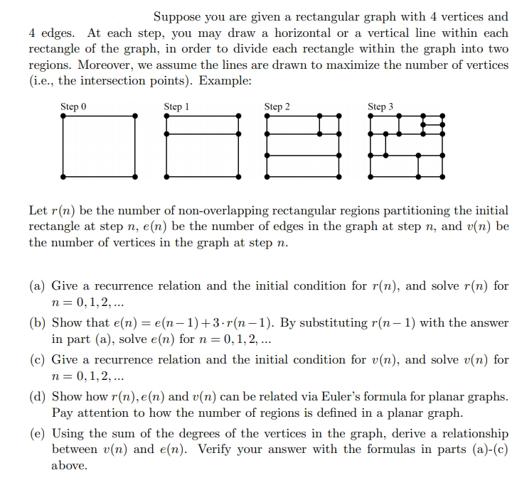 Suppose you are given a rectangular graph with 4 | Chegg.com