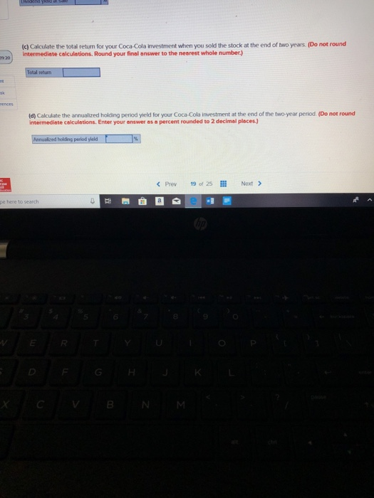 Solved Two years ago, you purchased 100 shares of Coca Cola | Chegg.com