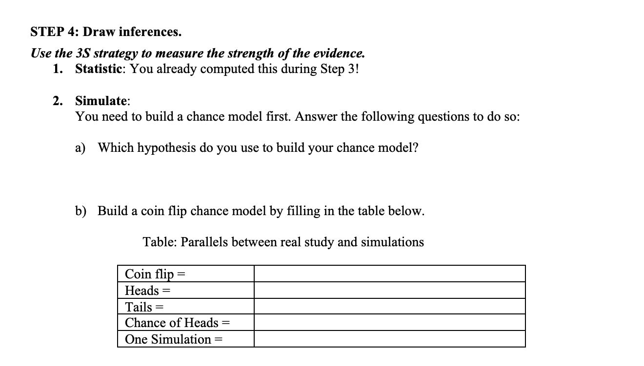 STEP 4: Draw inferences. Use the 3S strategy to | Chegg.com