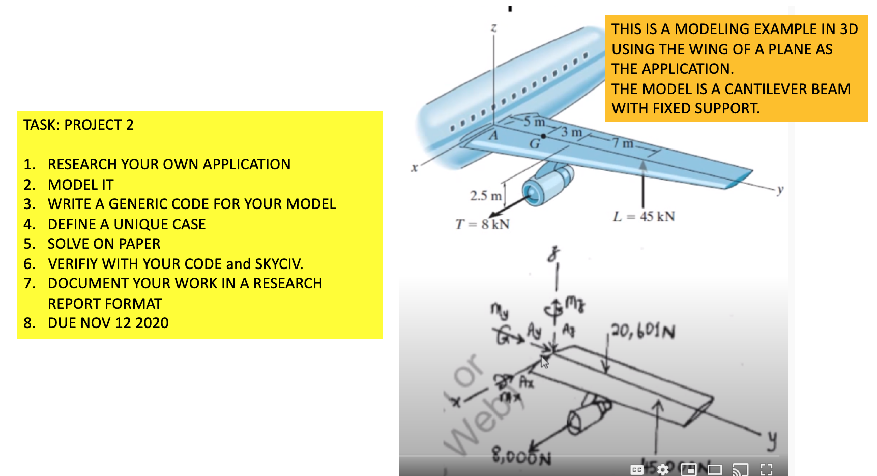 THIS IS A MODELING EXAMPLE IN 3D USING THE WING OF A | Chegg.com